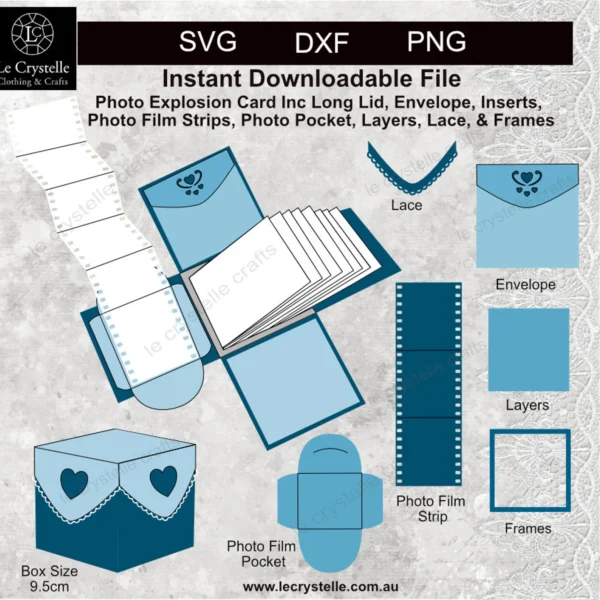 Photo Explosion Box SVG - Le Crystelle Design Co.